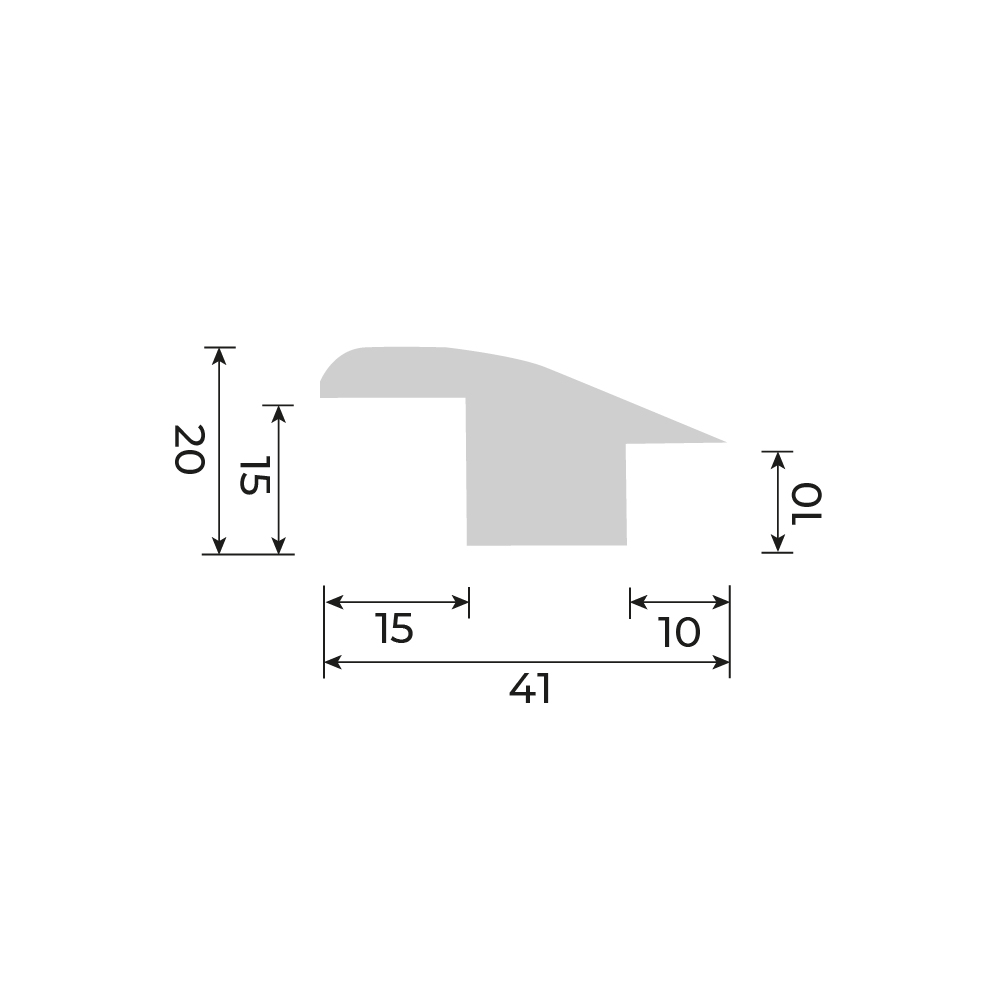 Solid European Oak - Carpet Reducer - 15mm - 900mm | Puretree Flooring